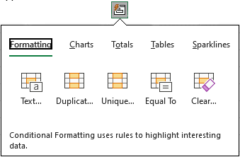 Full Guide For Excel S Quick Analysis Tool With Examples
